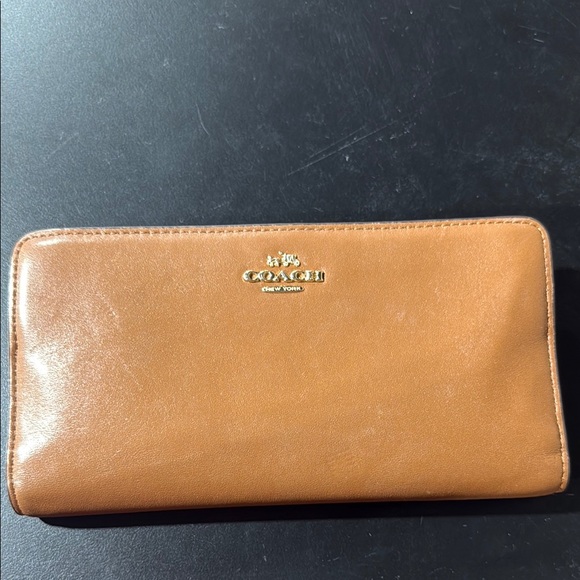 Coach | Bags | Coach Brown Leather Wallet | Poshmark